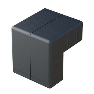 Elbow connector for rectangular tubes - ISC Plastic Parts