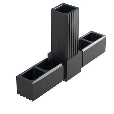 3 tubes hinge connector with nut cavities and reinforcement - ISC ...